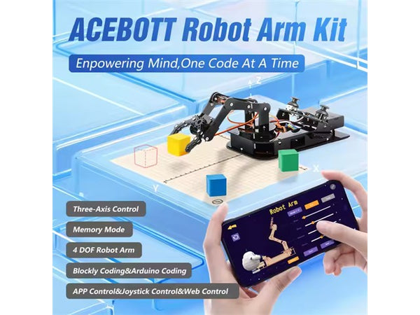 ACEBOTT 4DOF ROBOT ARM KIT QD022 - Communica [Part No: ACEBOTT 4DOF ...