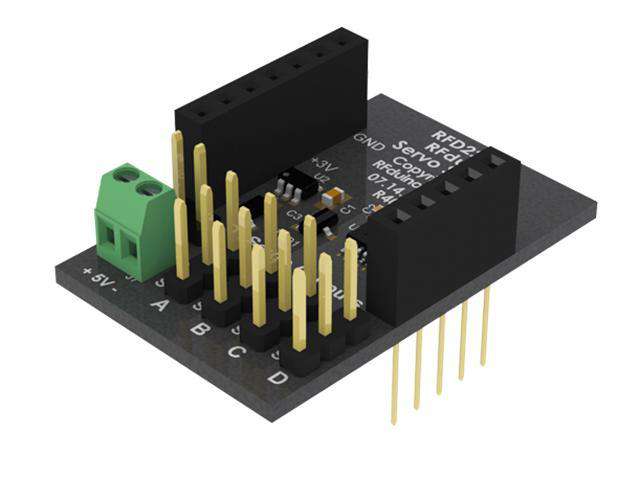 RFDUINO SERVO SHIELD - Communica [Part No: RFDUINO SERVO SHIELD]